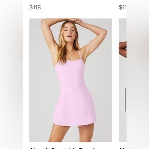 ALO Yoga | Dresses | Alo Yoga Alosoft Courtside Tennis Dress Sugar Plum ...